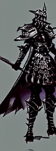 Unused Dark Souls concept art of a female crow knight | Stable ...