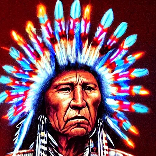 native american pretty lights in the style of bansky | Stable Diffusion ...