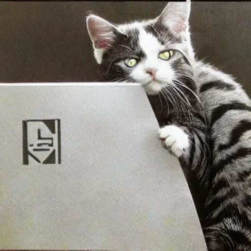 a cat holding a aka 47 | Stable Diffusion