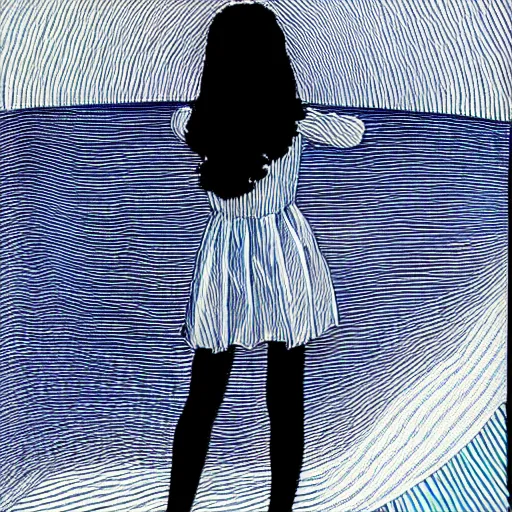 Installation Art A Young Girl Stands In The Center Of Stable installation-art-a-young-girl-stands-in-the-center-of-stable
