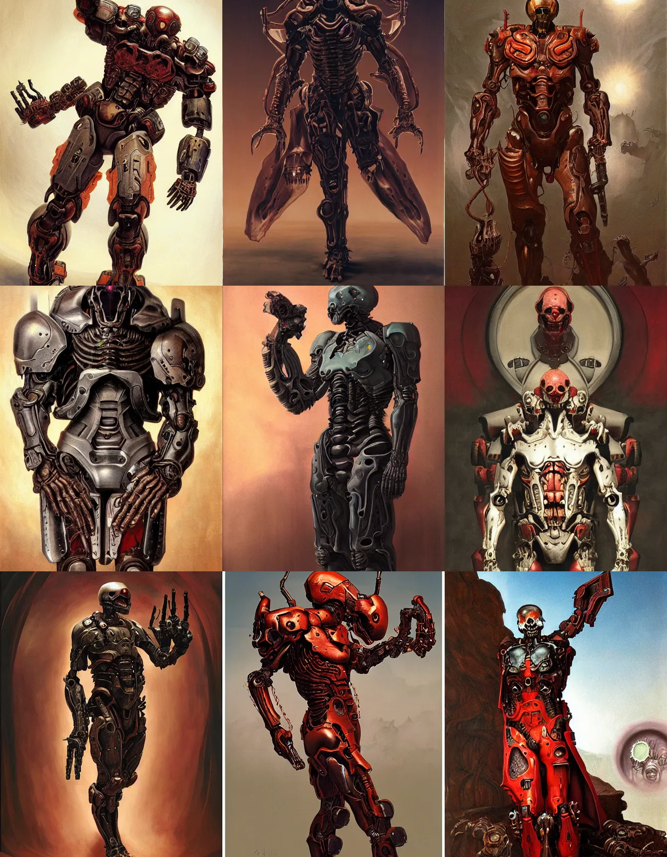 doom eternal cyborg editorial by alexander mcqueen | Stable Diffusion ...