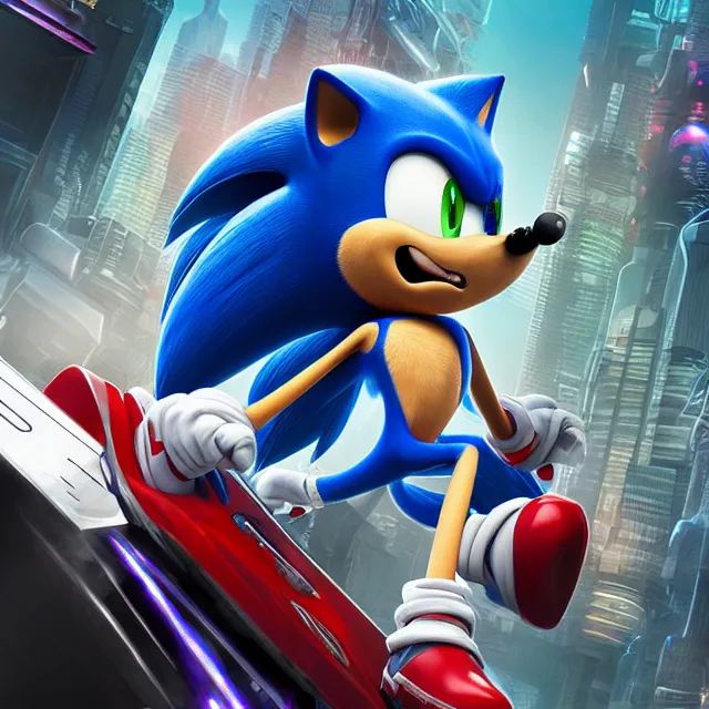 portrait of sonic the hegdehog playing videogames. | Stable Diffusion ...