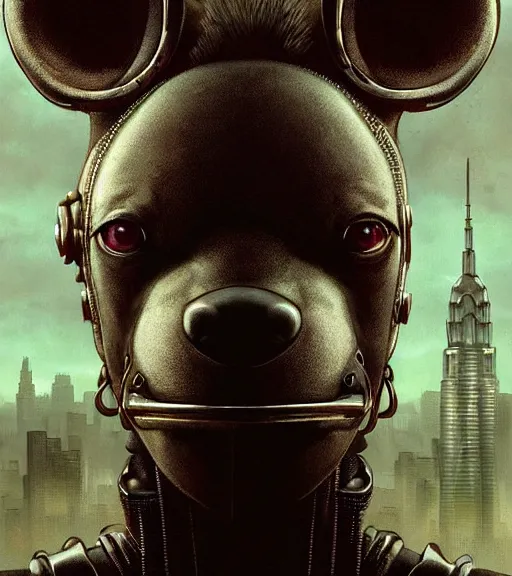 new york city portrait of sleek black tech furry | Stable Diffusion ...