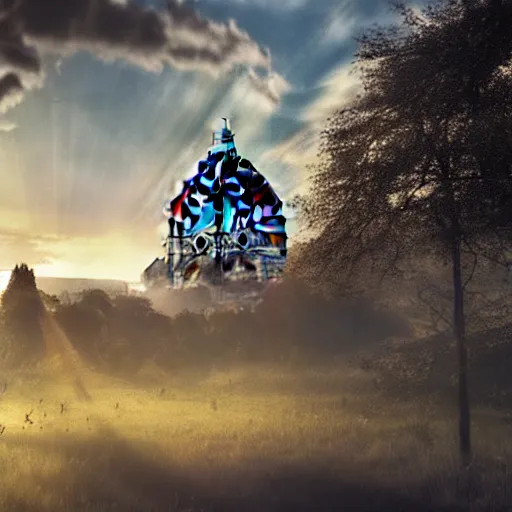 sci - fi scene future duomo of florence, forest punk, | Stable ...