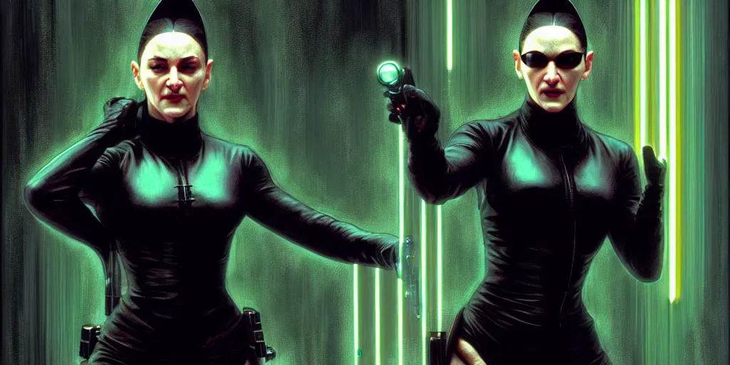 madonna as trinity in the matrix, highly detailed, | Stable Diffusion ...