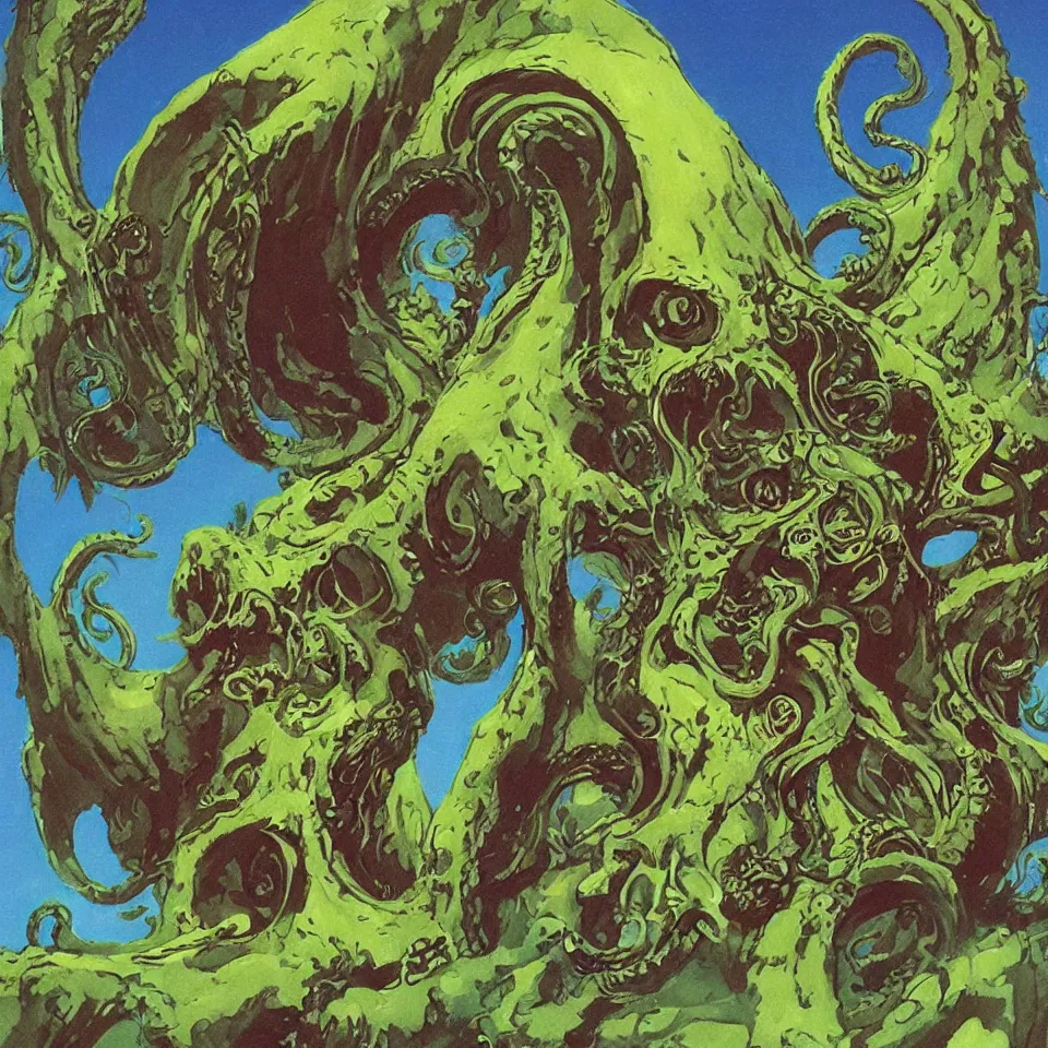 art by roger dean. cute cthulhu icon avatar | Stable Diffusion | OpenArt