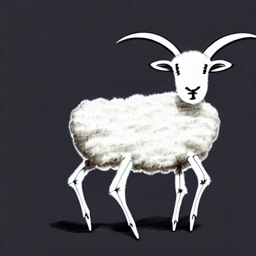photo of transparent white flat sheep in spiderweb | Stable Diffusion | OpenArt