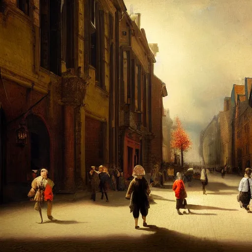 high quality high detail painting by rembrandt, people | Stable ...