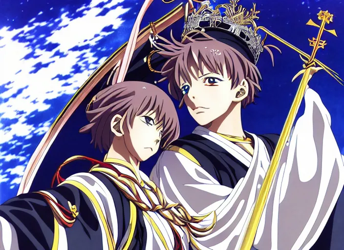 Key Anime Visual Portrait Of A Woman Court Wizard Stable Diffusion