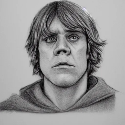 detailed pencil sketch of luke skywalker addicted to | Stable Diffusion ...