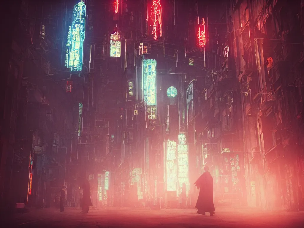 electric monks, robed, cathedral, special effects, | Stable Diffusion ...