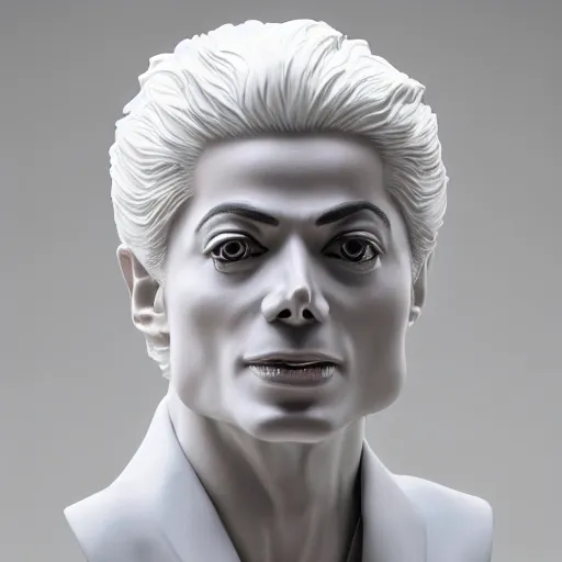 a porcelain sculpture of michael jackson's face in the | Stable ...