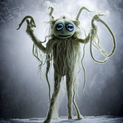 fluffy humanoid ethereal live action muppet wraith | Stable Diffusion ...
