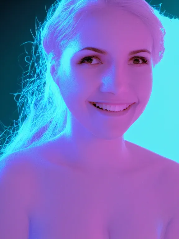 Thermal images of a beautiful woman face , smiling. | Stable Diffusion ...