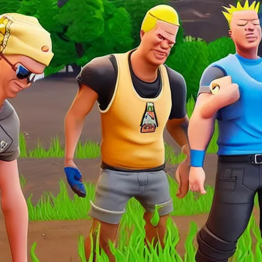 “Beavis and Butthead in Fortnite, hyper realistic 4K” | Stable ...