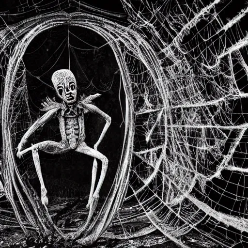 1860 photo of an ancient fractal clown-demon devouring | Stable ...