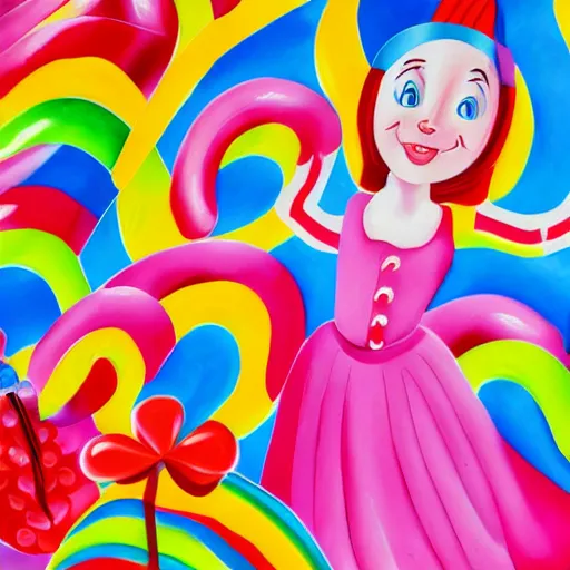 candyland style art, mary holding child | Stable Diffusion | OpenArt