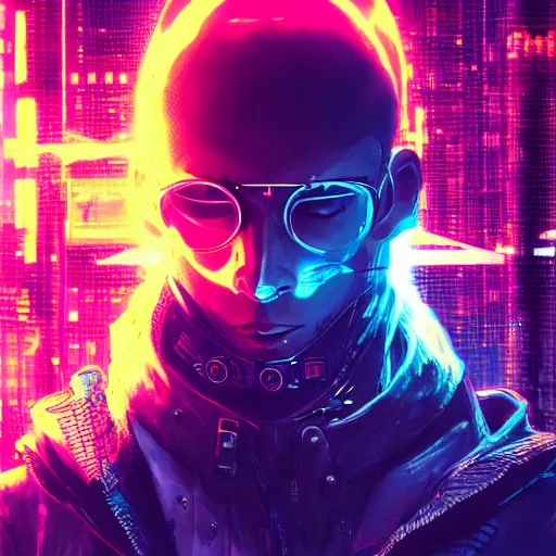 highly detailed portrait of a cyberpunk HeadHunterz | Stable Diffusion