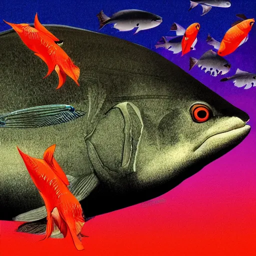 blooded fish on mayheim crosses with taliban. | Stable Diffusion | OpenArt