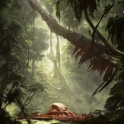 An intact ancient alien ship, discovered half-buried | Stable Diffusion ...