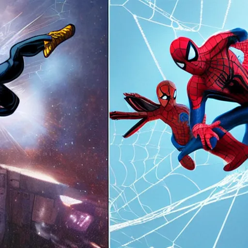 millenium falcon versus spider-man | Stable Diffusion | OpenArt