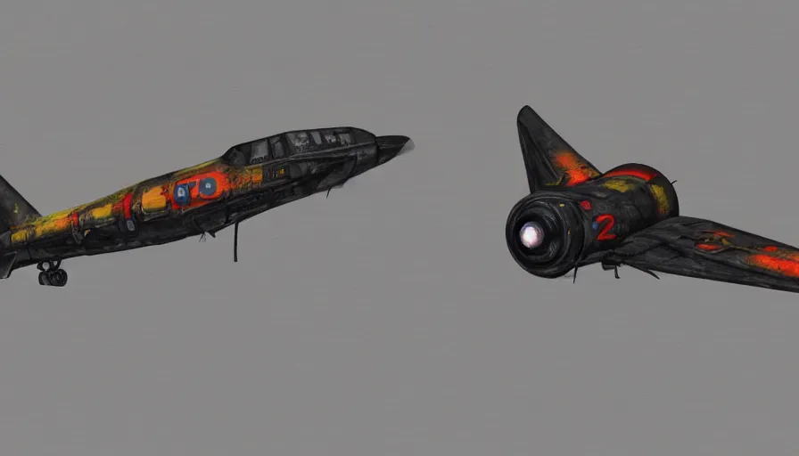 fallout airplane concept art, black background, | Stable Diffusion ...
