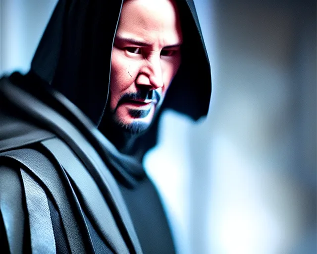 5 5 mm portrait photo of keanu reeves 1 as darth | Stable Diffusion ...