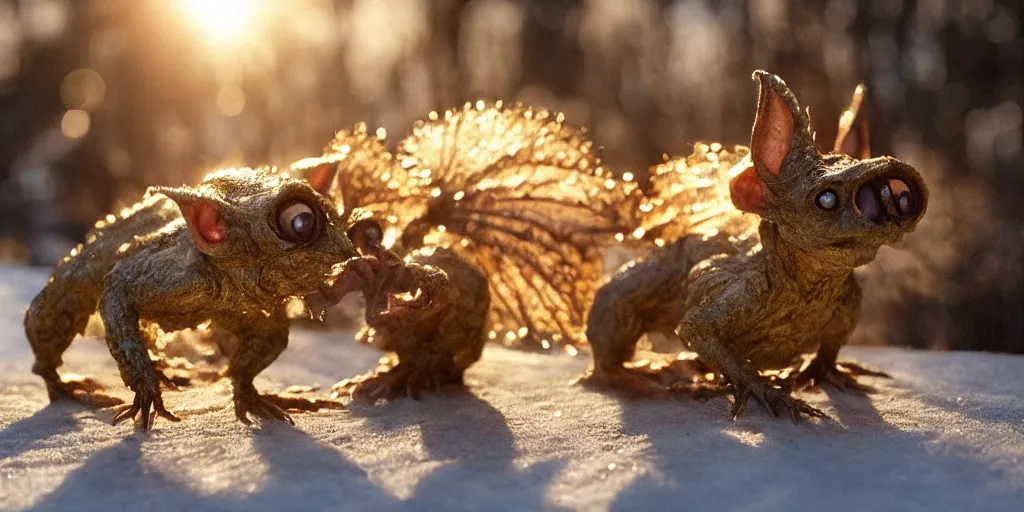 photo of real life gremlins, creepy!!!, scaly!!!, | Stable Diffusion