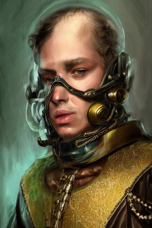 portrait, headshot, digital painting, of a 17th | Stable Diffusion ...