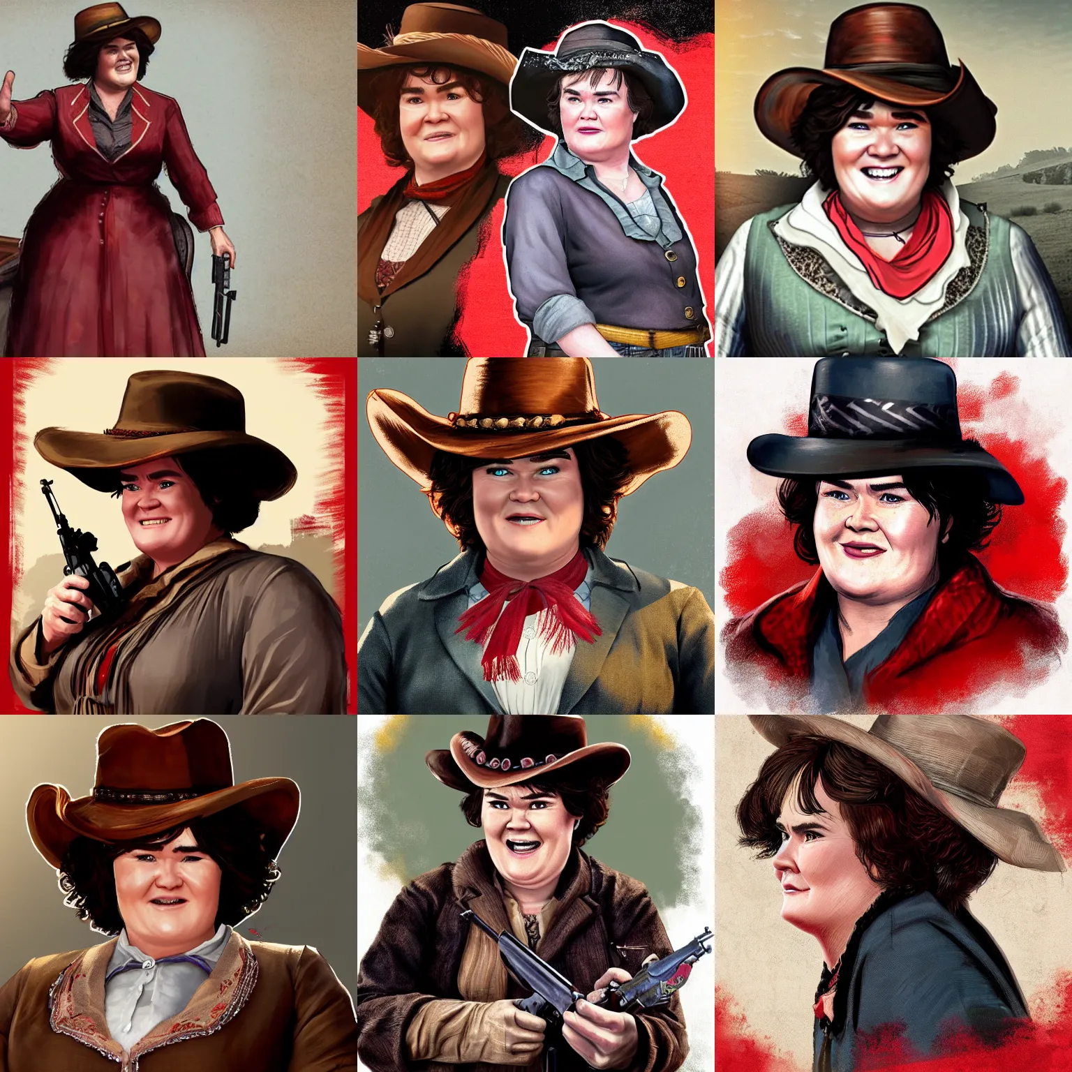 susan boyle in red dead redemption 2, detailed concept | Stable ...