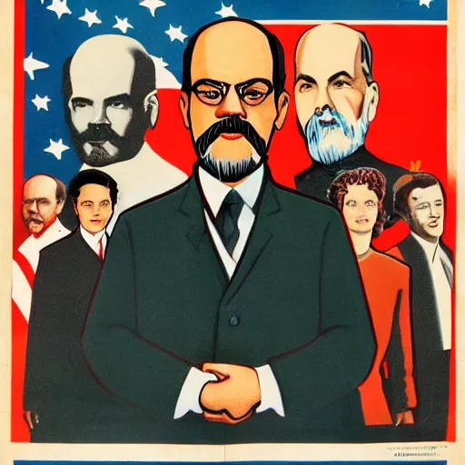 the cast of seinfeld and vladimir lenin in an original | Stable ...