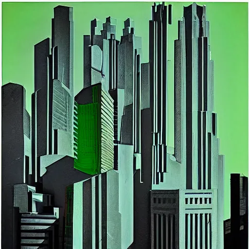 Sculpture. a cityscape in which tall, imposing | Stable Diffusion | OpenArt