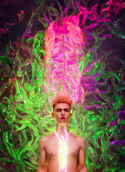 photo of baroque and bladerunner delicate neon ruby | Stable Diffusion ...