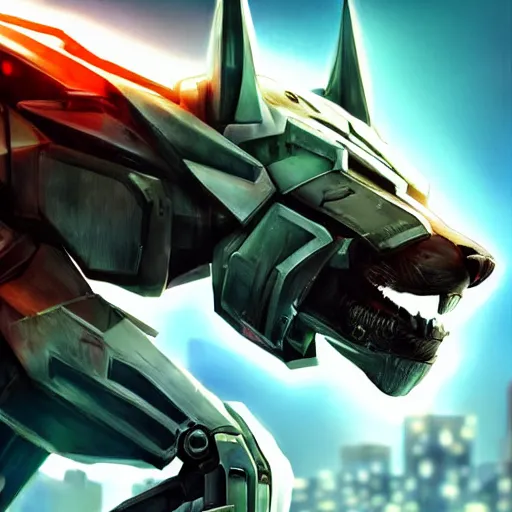 cyborg hyena in cyberpunk 2 0 7 7, wires and neon | Stable Diffusion