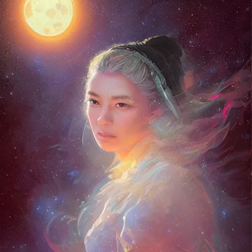 portrait of a lunar woman ( 3 5 ) from the moon in 2 0 | Stable ...