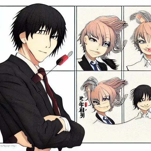 portrait ofanxious, pompous politician, anime fantasy | Stable ...