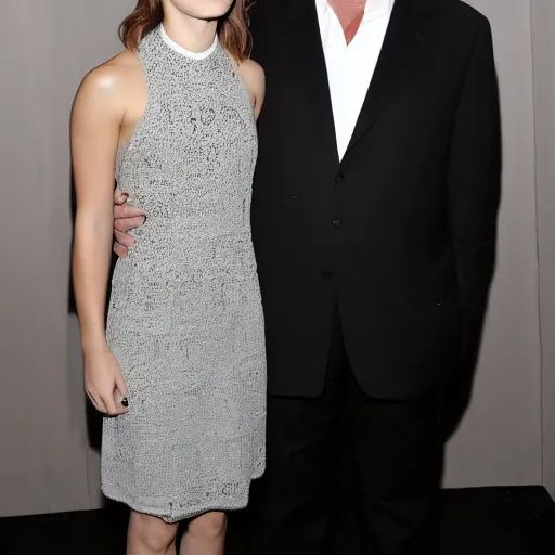 Emma Watson and Jeffrey Epstein at the stand up comedy | Stable Diffusion