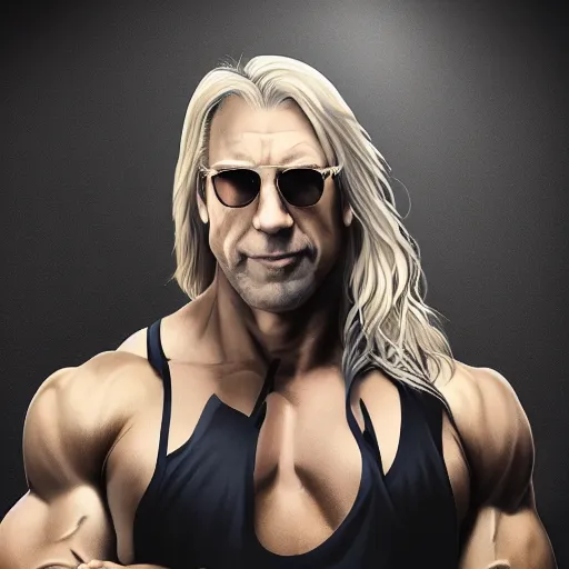 portrait of the immensely towering bodybuilder Neil | Stable Diffusion ...