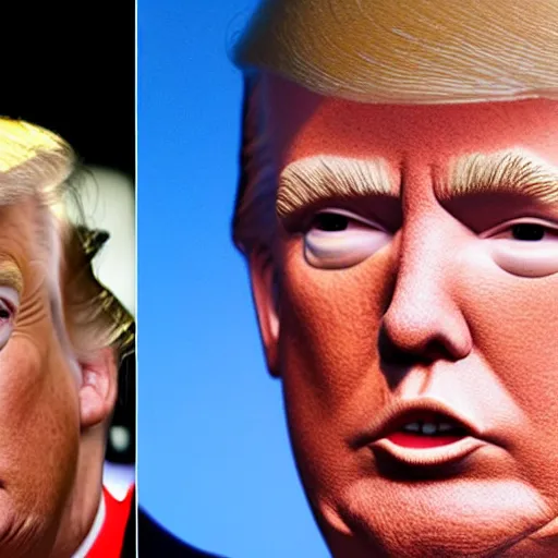 donald trump's head on a donkey body, realistic | Stable Diffusion