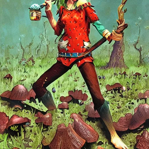 moonshine cybin, epic level dnd wood elf spore | Stable Diffusion | OpenArt