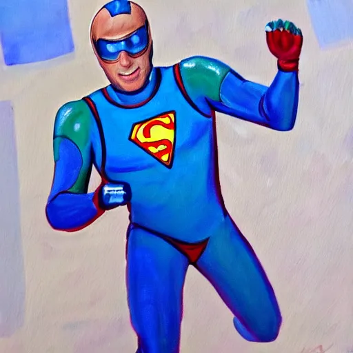 painting of anthony starr in supersuit | Stable Diffusion | OpenArt