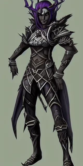 D&D style dark elf fighter, digital art, detailed | Stable Diffusion ...