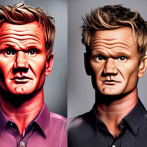 gordon ramsay versus neil patrick harris, focused, | Stable Diffusion ...