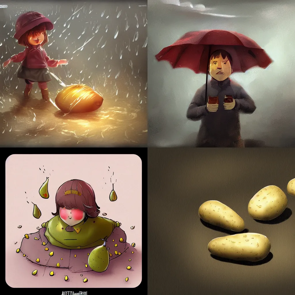 Potato rain, artstation | Stable Diffusion | OpenArt