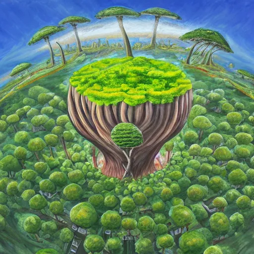 Aerial view of A beautiful, gigantic, 1000-foot-tall | Stable Diffusion ...