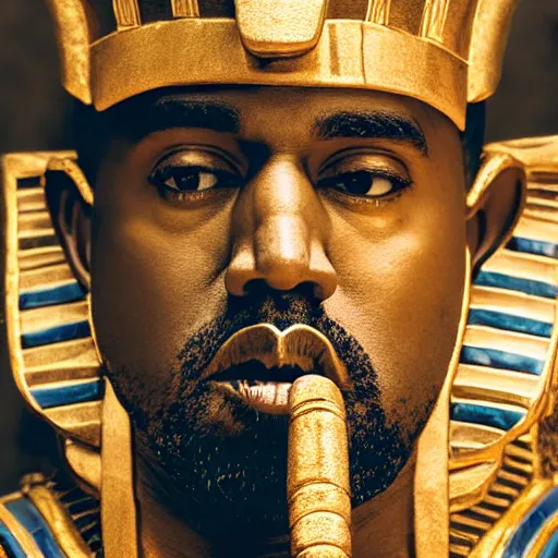 Portrait of Kanye West as a pharaoh, splash art, | Stable Diffusion ...
