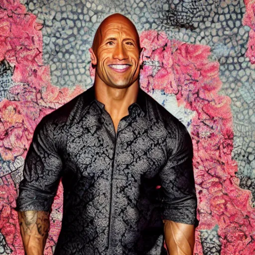 Dwayne Johnson wearing batik | Stable Diffusion | OpenArt