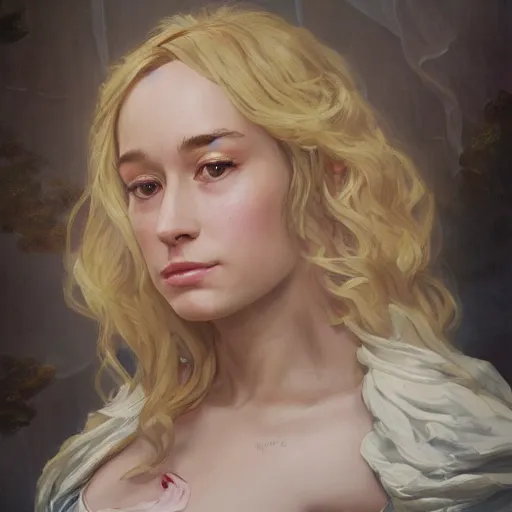 a fantasy style portrait painting of rachel lane / | Stable Diffusion ...