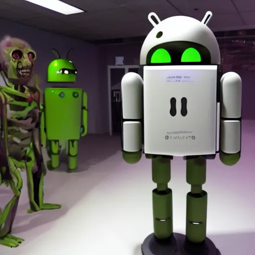 3D render of misterious android walking through a | Stable Diffusion ...