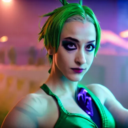 cinematic scene with merit leighton as jolyne from | Stable Diffusion ...